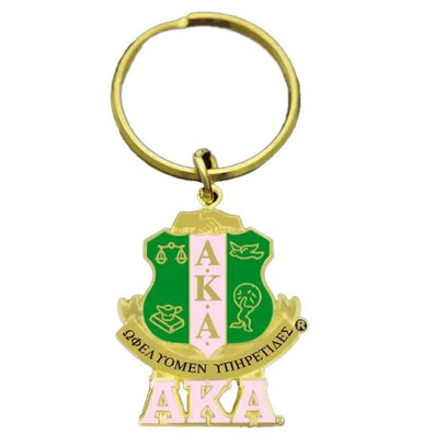 Alpha Kappa Alpha Shield Key Chain - Greek Gear