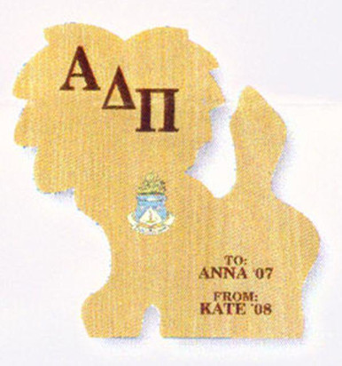 Alpha Delta Pi Lion Paddle - Plaque - Greek Gear