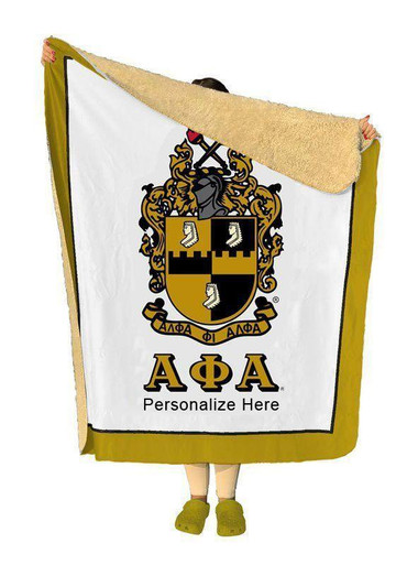 Alpha Phi Alpha Sherpa Lap Blanket - Greek Gear