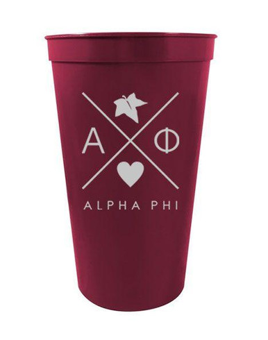 Alpha Phi Infinity Giant Plastic Cup - Greek Gear