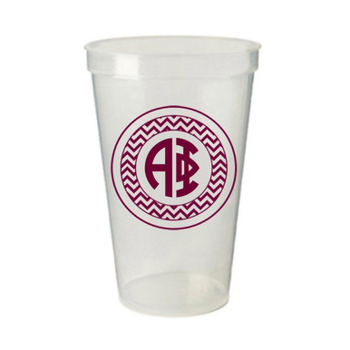 Alpha Phi Monogrammed Giant Plastic Cup - Greek Gear