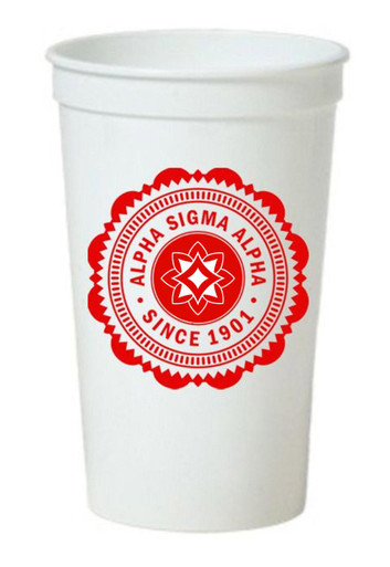 Alpha Sigma Alpha Old Style Classic Giant Plastic Cup - Greek Gear