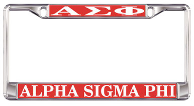 Alpha Sigma Phi New License Plate Frame - Greek Gear