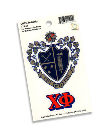 Chi Phi Crest - Shield Decal sticker - Greek Gear