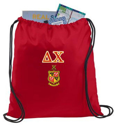 Delta Chi Crest - Shield Cinch Sack - Greek Gear
