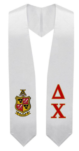 Delta Chi Super Crest - Shield Graduation Stole