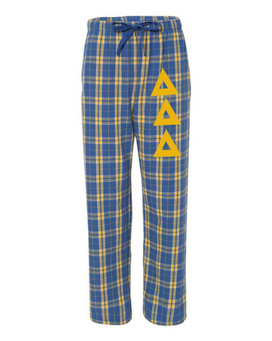 Delta Delta Delta Pajamas - Flannel Plaid Pant - Greek Gear