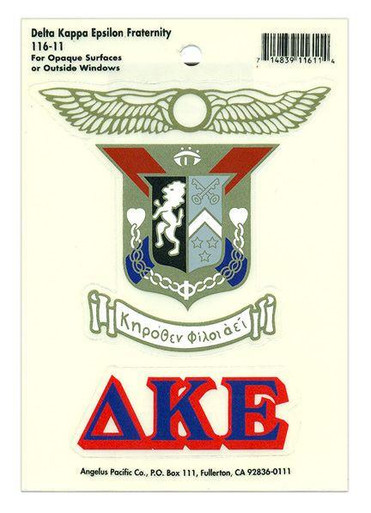 Delta Kappa Epsilon Crest - Shield Decal - Greek Gear