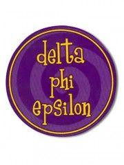 Delta Phi Epsilon Bumper Stickers 4" Round - Greek Gear