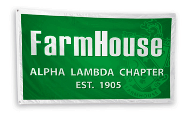 FarmHouse Fraternity 3 x 5 Flag - Greek Gear
