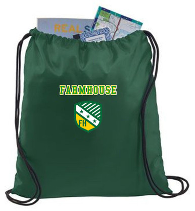 FarmHouse Fraternity Crest - Shield Cinch Sack - Greek Gear