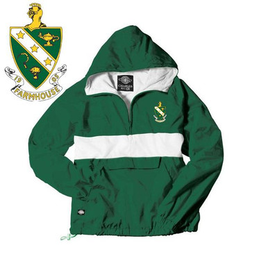 FarmHouse Fraternity Crest - Shield Anorak Pullover