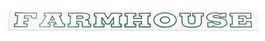 FarmHouse Fraternity Long Window Decals Stickers - Greek Gear
