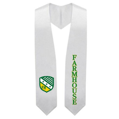 FarmHouse Fraternity Super Crest - Shield Graduation Stole