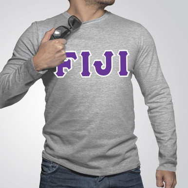 FIJI Fraternity Custom Twill Long Sleeve T-Shirt - Greek Gear