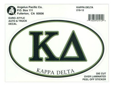 Kappa Delta Euro Style Sticker - Greek Gear