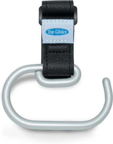 Top Glides Aluminum Flat Swirly Hook for Walkers - 1 Hook - Top Glides