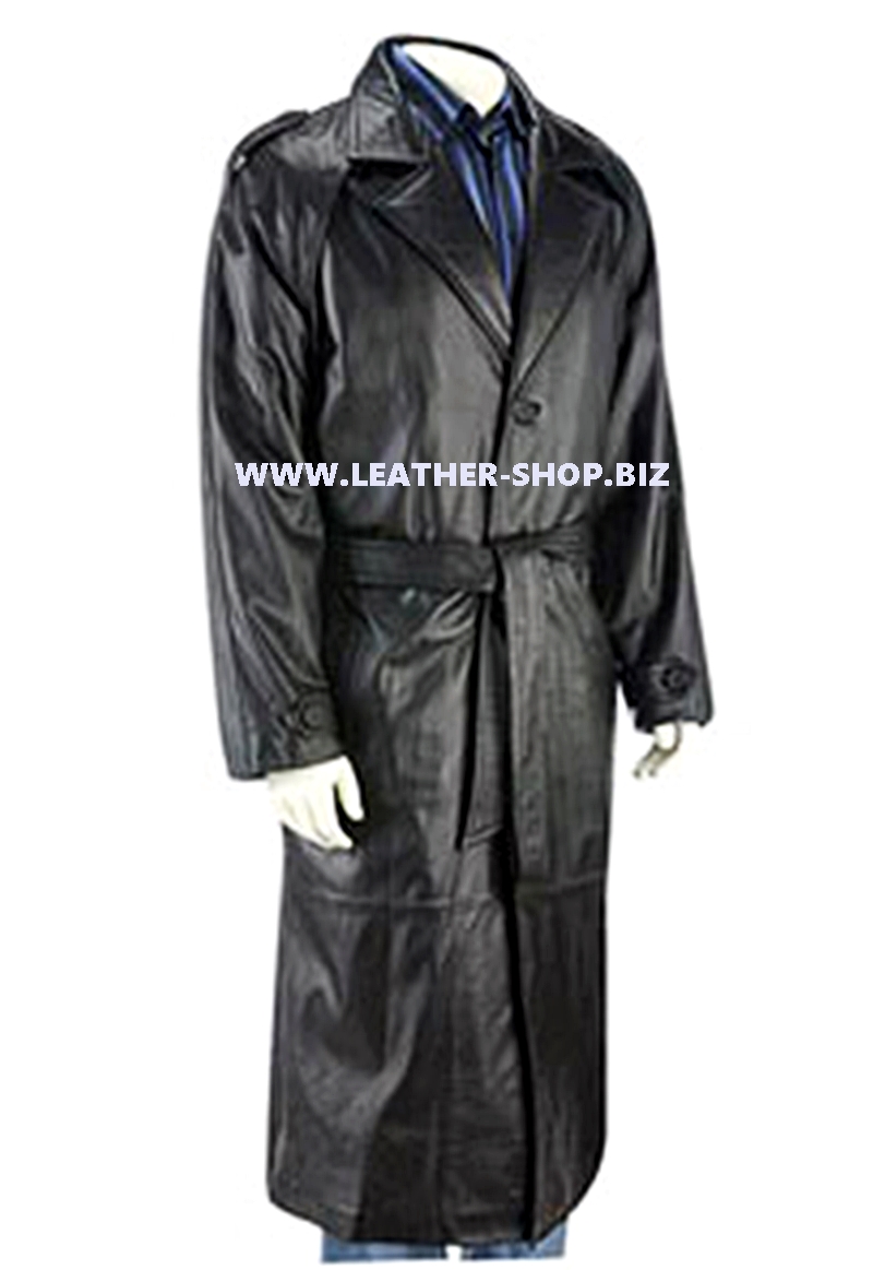 Leather Trench Coat Style Mtc701 Custom Made All Sizescolor