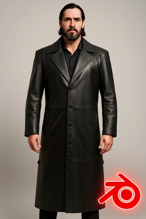 Leather Trench Coat Undertaker Style MTC666 Custom Made.
