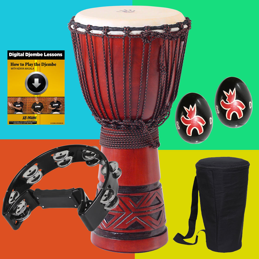 Djembe African Drums, Bags, Stands & Hand Drums - X8 Drums