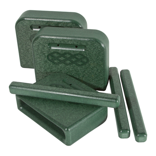 PlayMore Design Eco Tone Blocks with Strikers (Set of 3) - Green