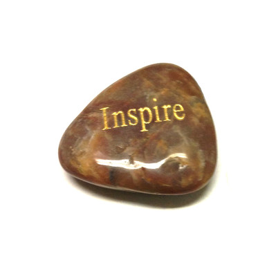 Engraved Inspirational River Stone - INSPIRE
