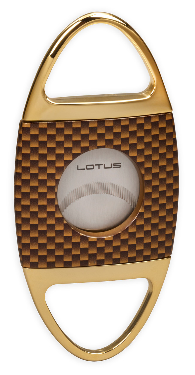 Lotus Cutter Jaws Carbon Fiber Serrated Guillotine - Finck Cigar Company