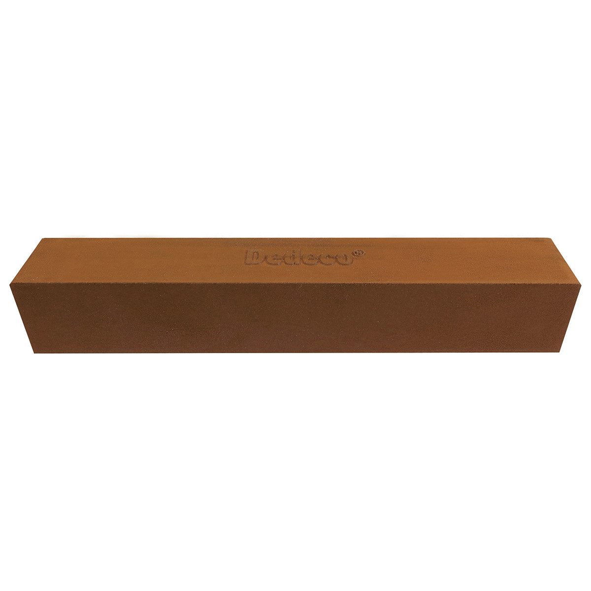 Rubberized Abrasive Block/Stick - 6" x 1" x 1" - Brown Extra-Coarse ...