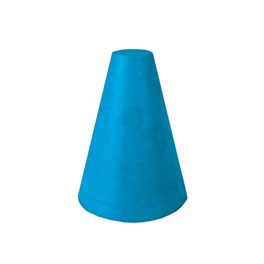 Rubberized Abrasive Cone - Tapered 1" x 7/8" - 1/4” - Blue Extra-Fine ...