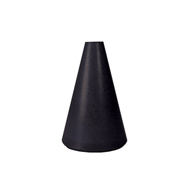 Rubberized Abrasive Cone - Tapered 1-1/2" x 1" - 1/4” - Black Coarse ...