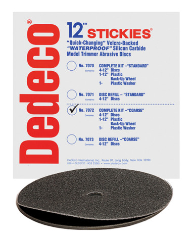 Stickies Discs 12" Coarse 5/Kit - Dedeco