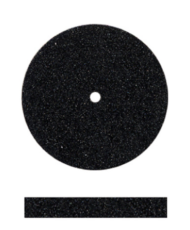 Universal Silicone Polishers - Black (Medium) 7/8" x 1/8" 12/Bx - Dedeco