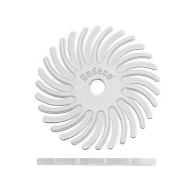 SUNBURST 1" TC Discs - White (Medium) 120 Grit (Aluminum Oxide) 12/Bx ...