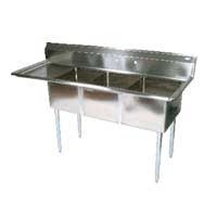 3 Compartment Sink | Three Compartment Sink | 3 Bay Sink | NSF