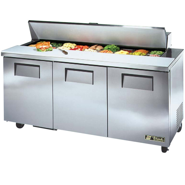 True TSSU-72-18-HC - 72" 18 Bin Sandwich/Salad Prep Table | Prima Supply