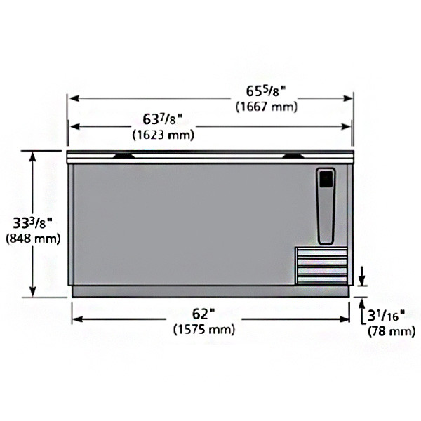 True TD-65-24 - 65" Deep Well Beer Cooler | Prima Supply