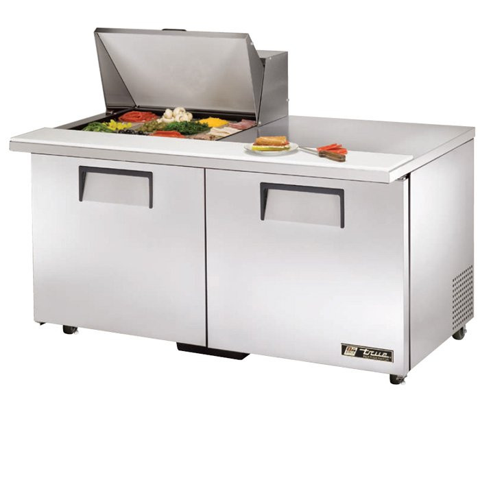 True TSSU-60-16D-4 - 60" 16 Bin 4 Drawer Sandwich/Salad Prep Table ...