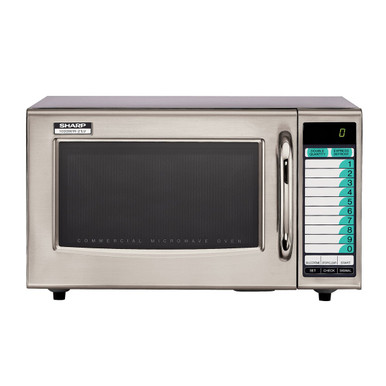 Sharp R-21LVF - 1000W Medium-Duty Microwave w/ Touchpad | Prima Supply