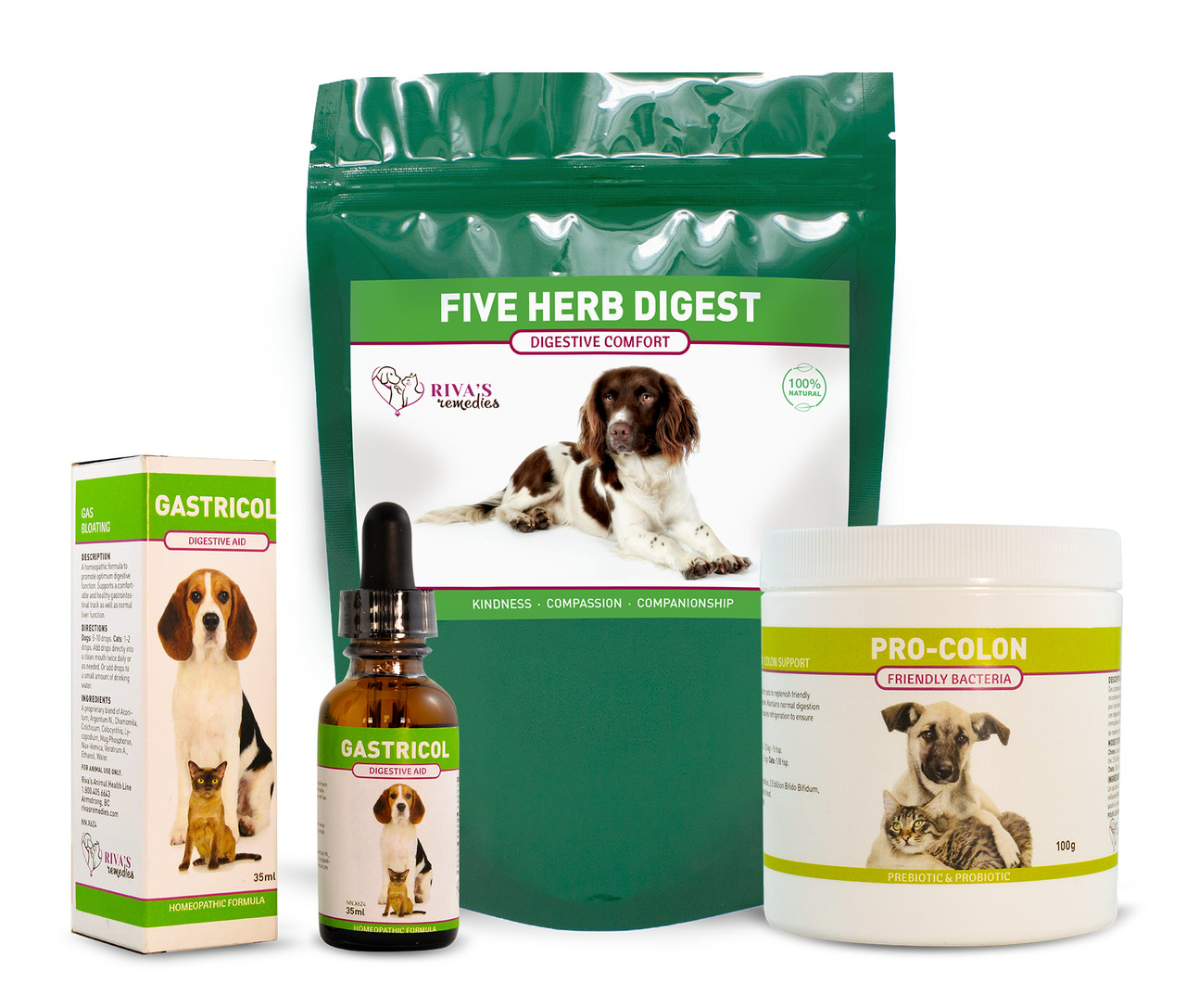 Digestive Health, Bundle Special for Dogs - Riva's Remedies