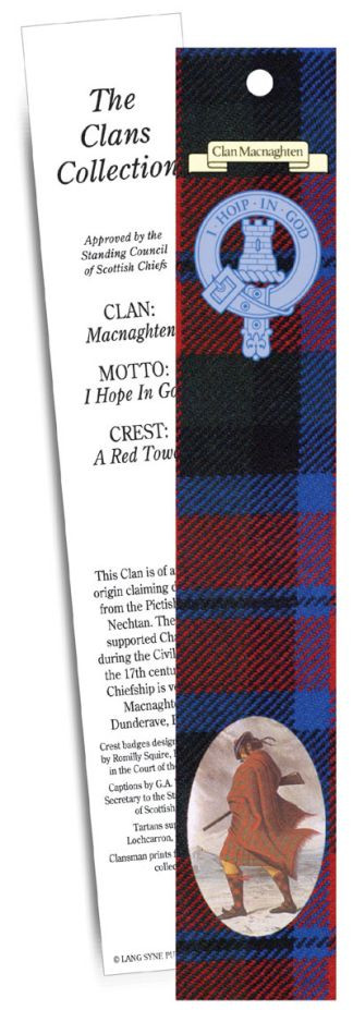 MacNaughton Clan Tartan MacNaughton History Bookmarks Set of 2 - For ...