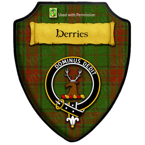 Herries Hunting Tartan Crest Wooden Wall Plaque Shield - For Everything ...