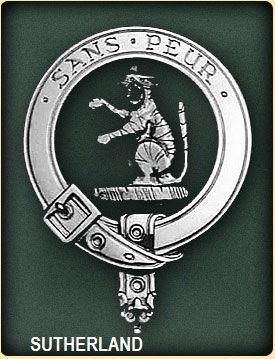 Sutherland Clan Badge Polished Sterling Silver Sutherland Clan Crest ...