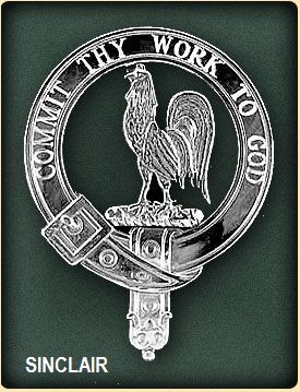 Sinclair Clan Badge Polished Sterling Silver Sinclair Clan Crest - For ...