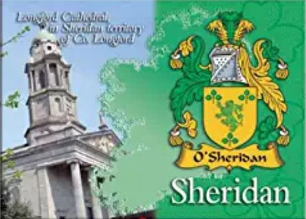 Sheridan Coat of Arms Irish Family Name Fridge Magnets Set of 2 - For ...