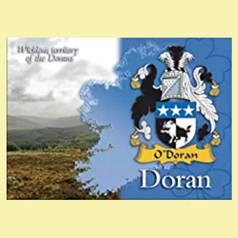Doran Coat of Arms Irish Family Name Fridge Magnets Set of 2 - For ...