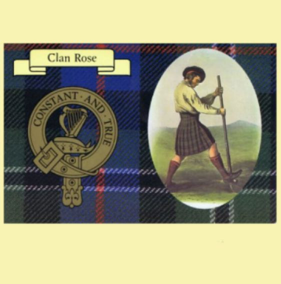 Rose Clan Crest Tartan History Rose Clan Badge Postcards Pack of 5 ...