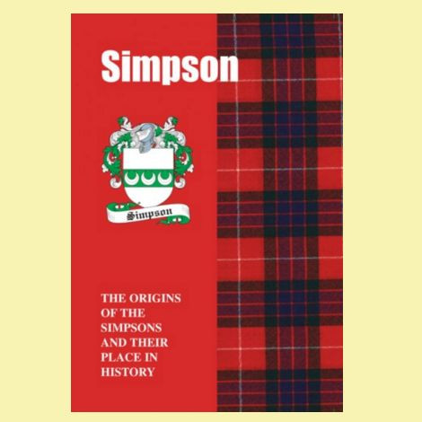 Simpson Coat Of Arms History Scottish Family Name Origins Mini Book ...