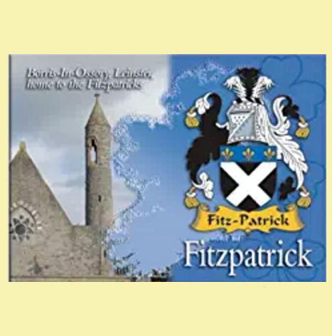 Fitzpatrick Coat of Arms Irish Family Name Fridge Magnets Set of 2 ...