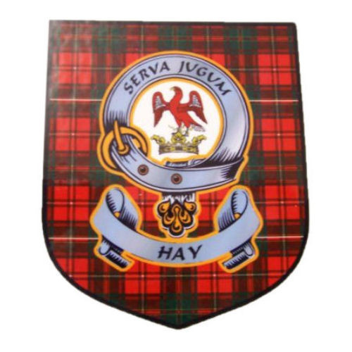 Hay Clan Tartan Clan Hay Badge Shield Decal Sticker Set of 3 - For ...