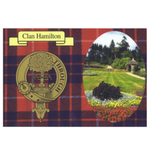 Hamilton Clan Crest Tartan History Hamilton Clan Badge Postcards Pack ...